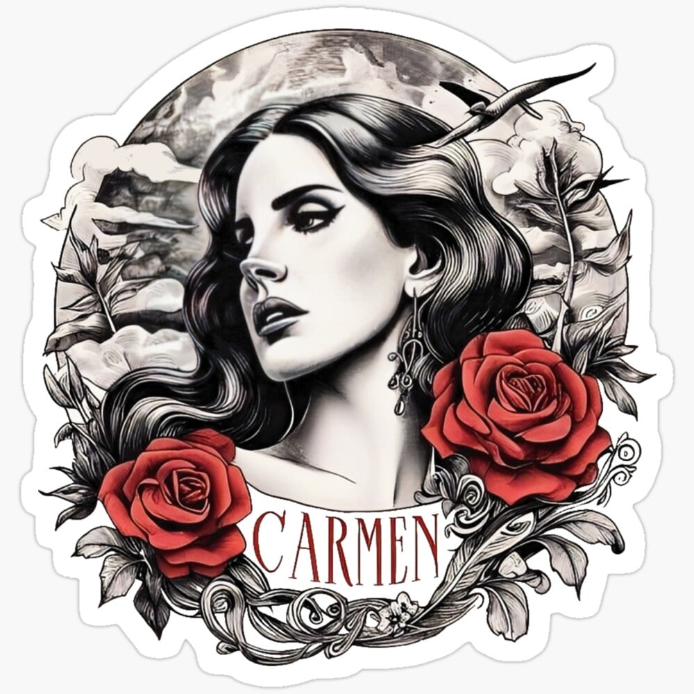 Carmen Sticker Phone Decal Water Bottle Stickers Car Decals, Laptop ...
