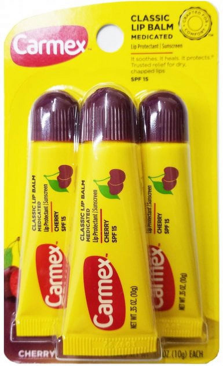 Carmex Daily Care Moisturizing Lip Balm, Fresh Cherry with SPF 15 ...