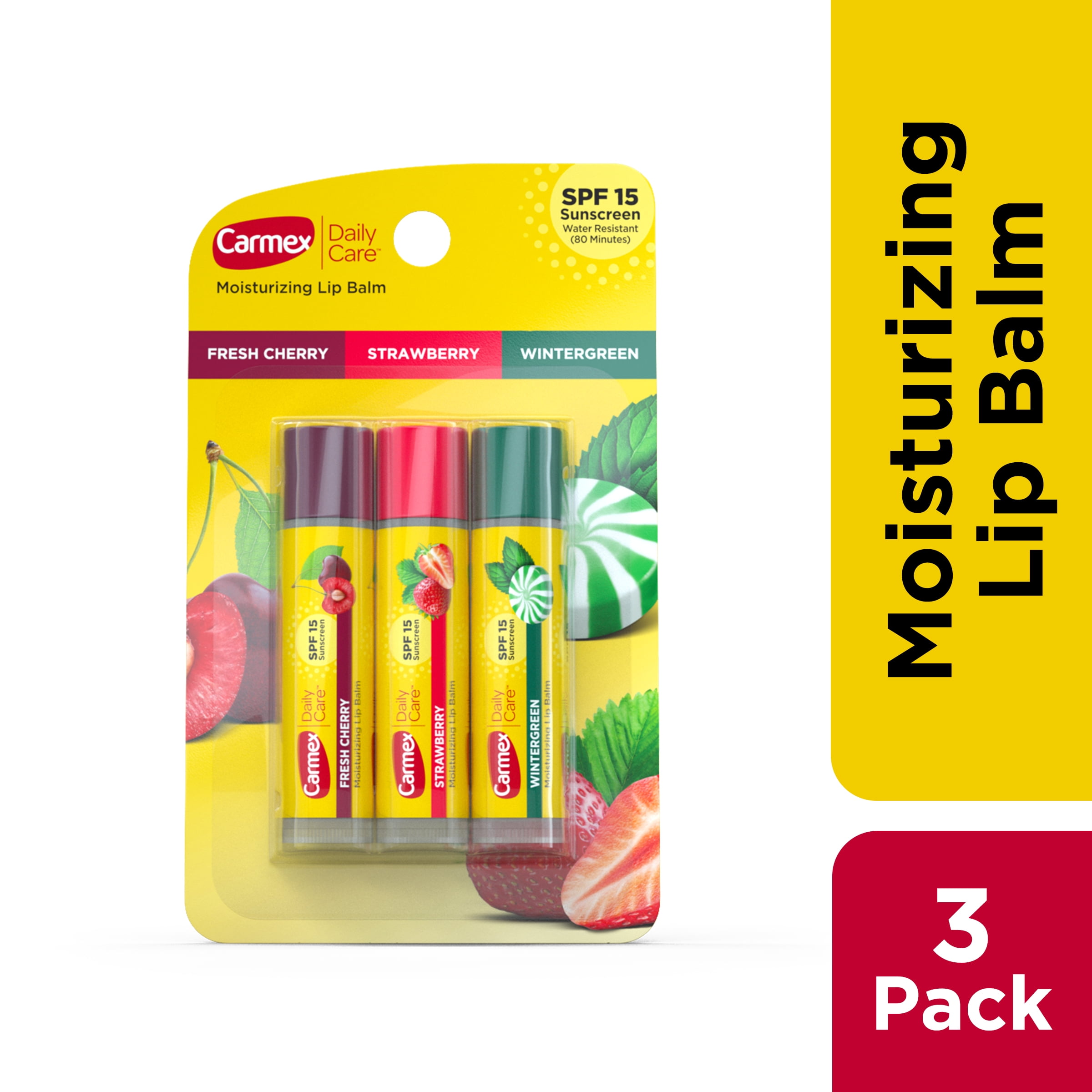 Carmex Daily Care Moisturizing Lip Balm Sticks SPF 15 Multi Flavor carmex-daily-care-moisturizing-lip-balm-sticks-spf-15-multi-flavor
