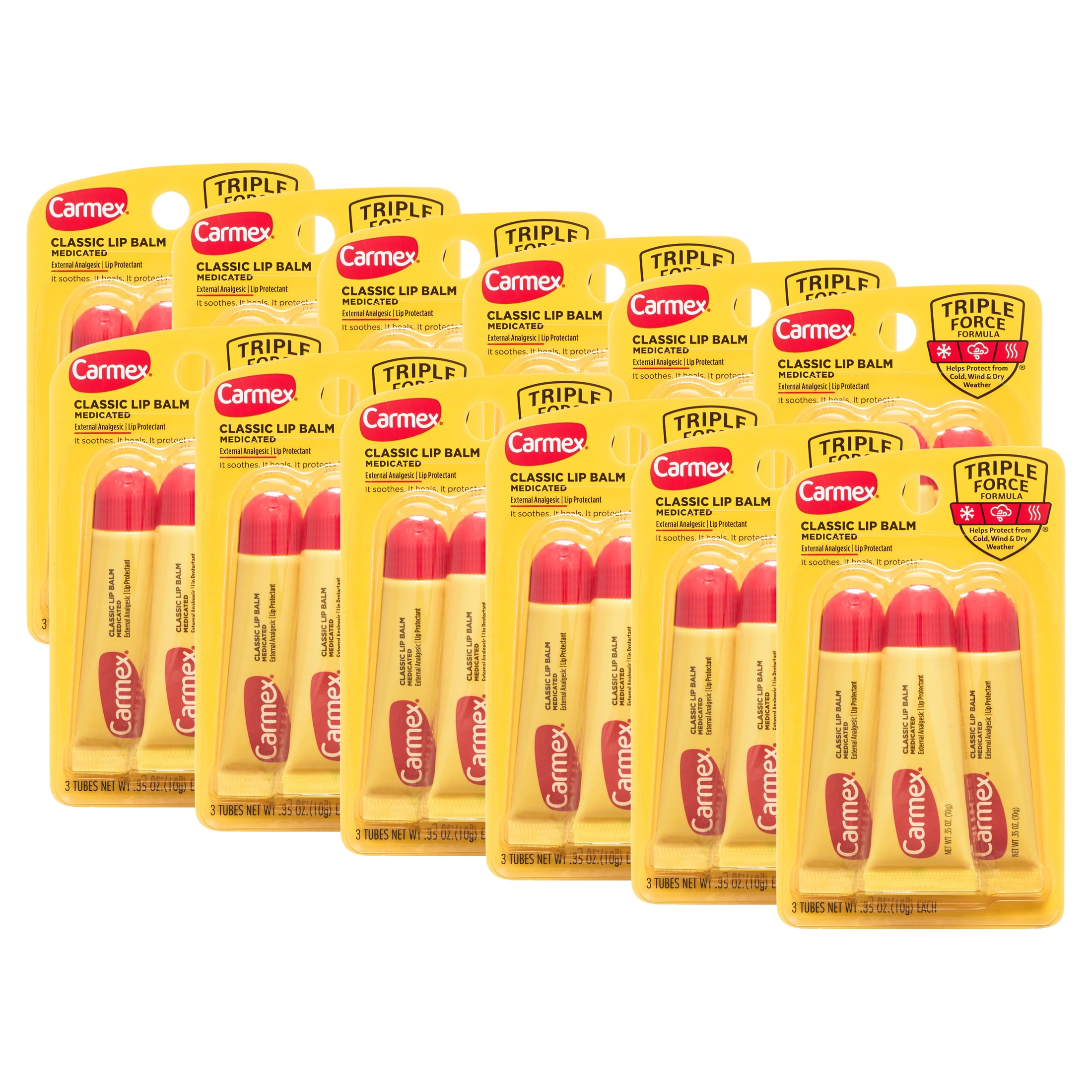 Carmex Medicated Lip Balm Tubes - 12 Packs of 3 Macao | Ubuy