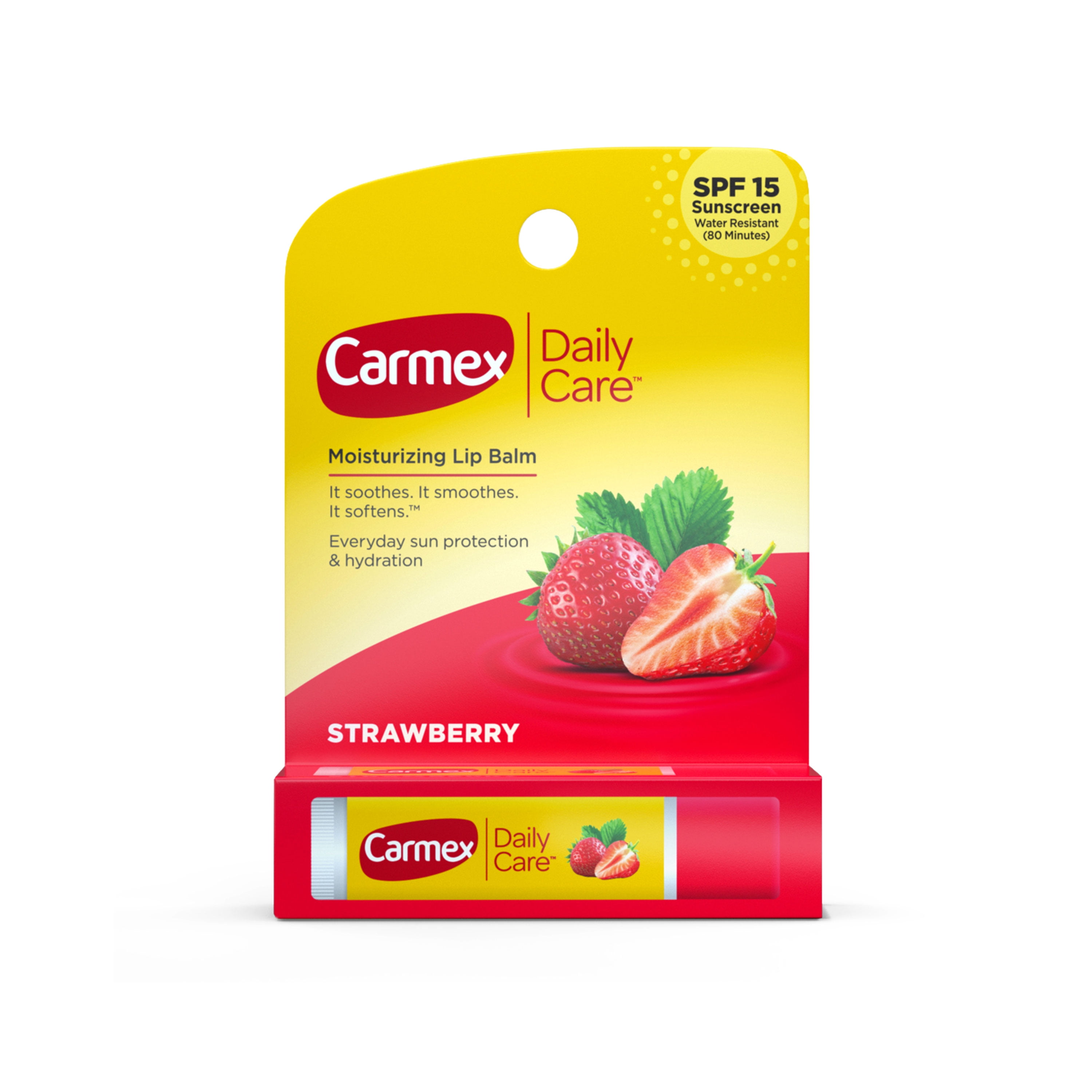 Carmex Stick Strawberry Blister, 0.15 Oz. - Walmart.com