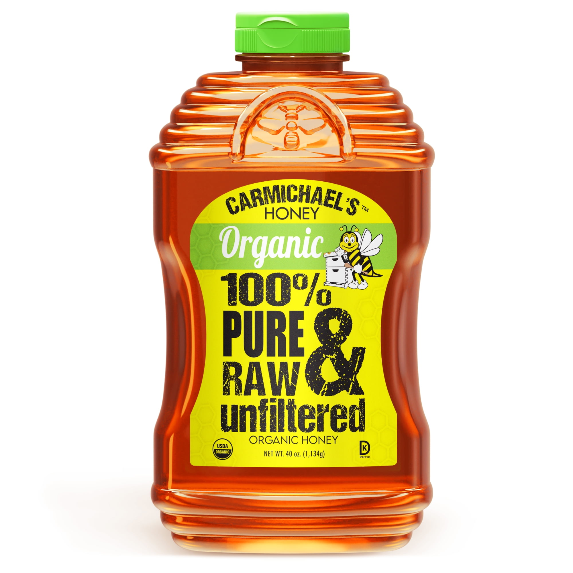 Carmichael's Honey, Raw and Unfiltered 100% Organic Honey, 40 oz ... Carmichael's Honey, Raw and Unfiltered 100% Organic Honey, 40 oz ...