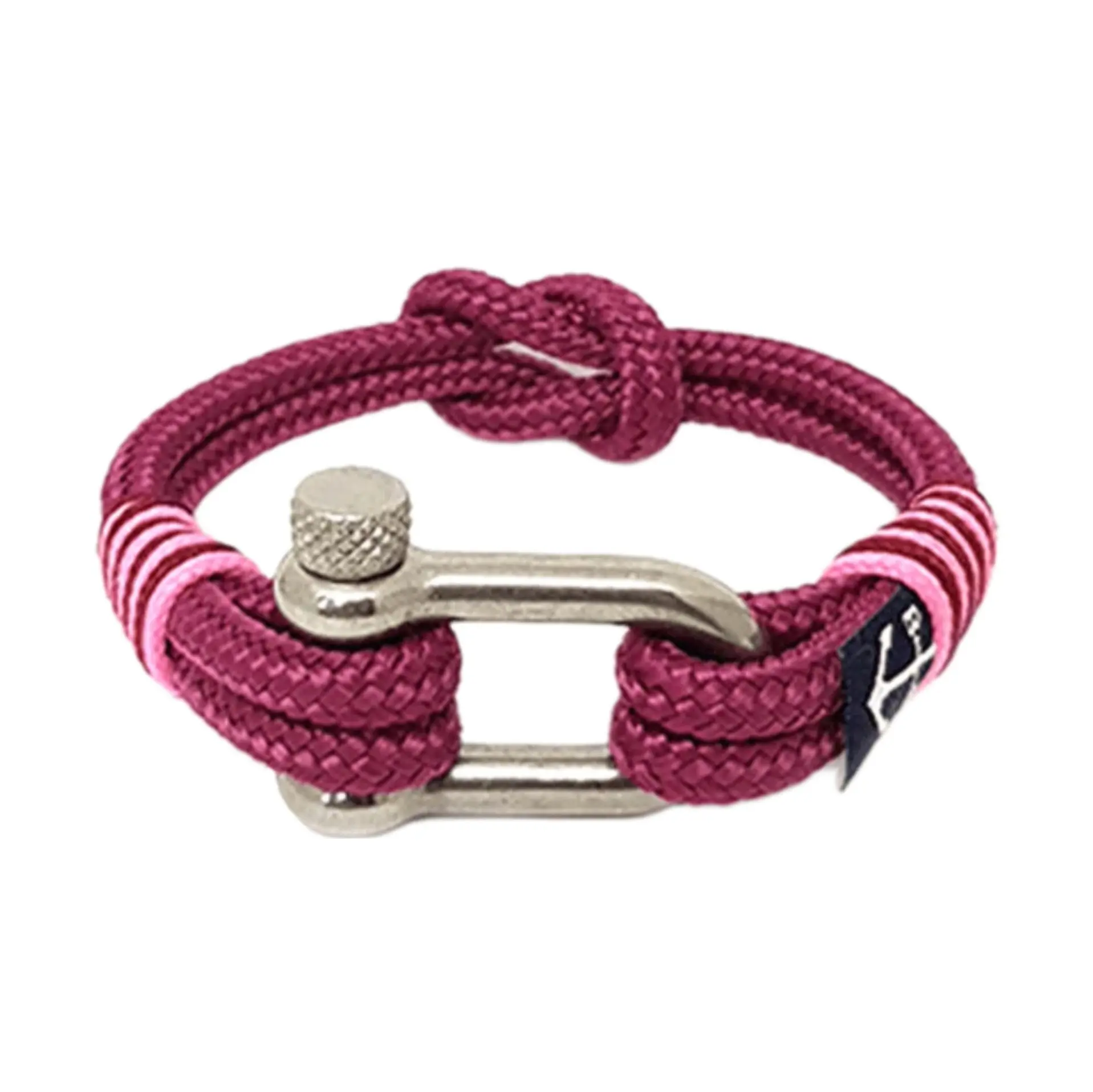 Carmine Nautical Bracelet - 20 cm / Burgundy/Pink - Walmart.com