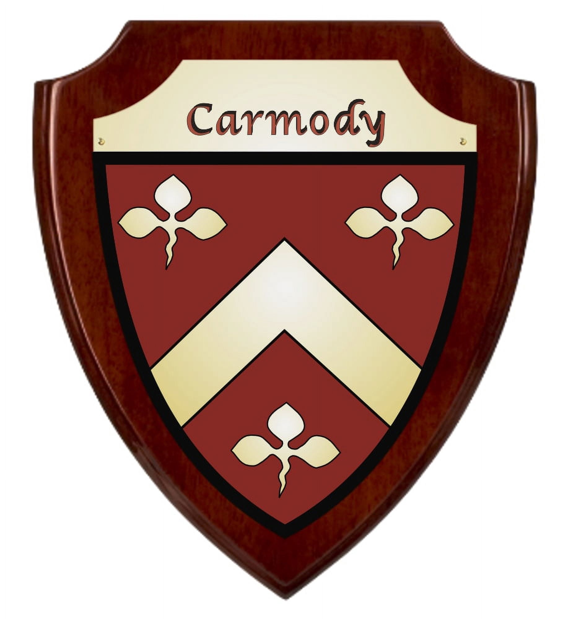 Carmody Irish Coat of Arms Shield Plaque - Rosewood Finish - Walmart.com