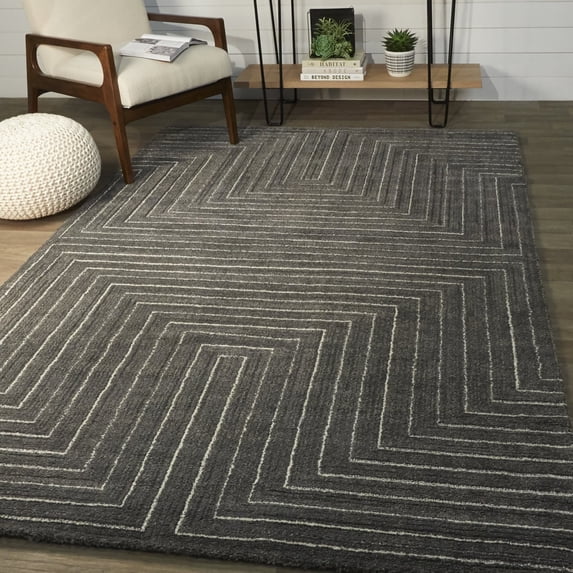Carmody Modern Geometric Art Deco Stripe Area Rug - Walmart.com