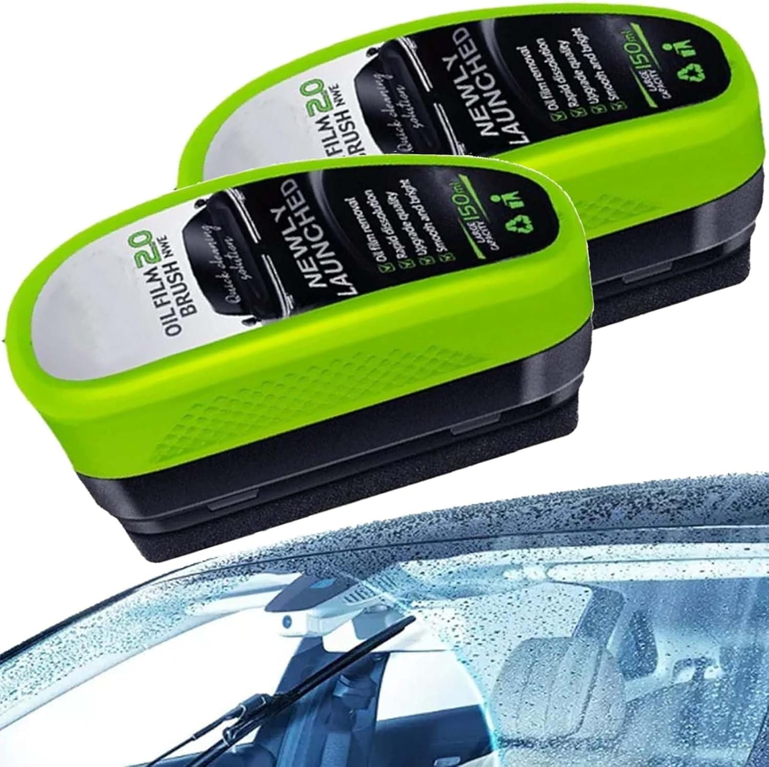 Carmoody Window Cleaner, Automotive Oil Film Cleaning Brush for Car ...