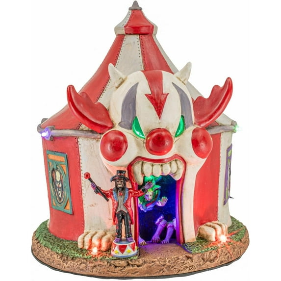 Carn-Evil Tent Clown Theme Halloween Village Collectible Building ...