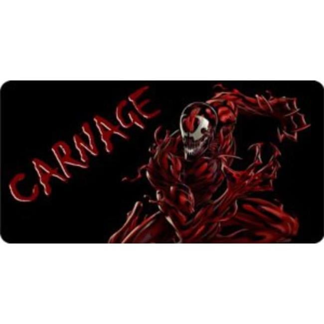 212 Main Carnage Photo License Plate, Aluminum, 6 x 12 in, Pre-Drilled ...
