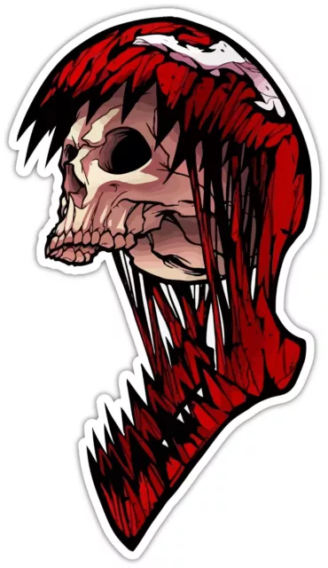 Carnage Skull Symbiote Left Sticker Usa Truck Car Decal Captain Spider ...