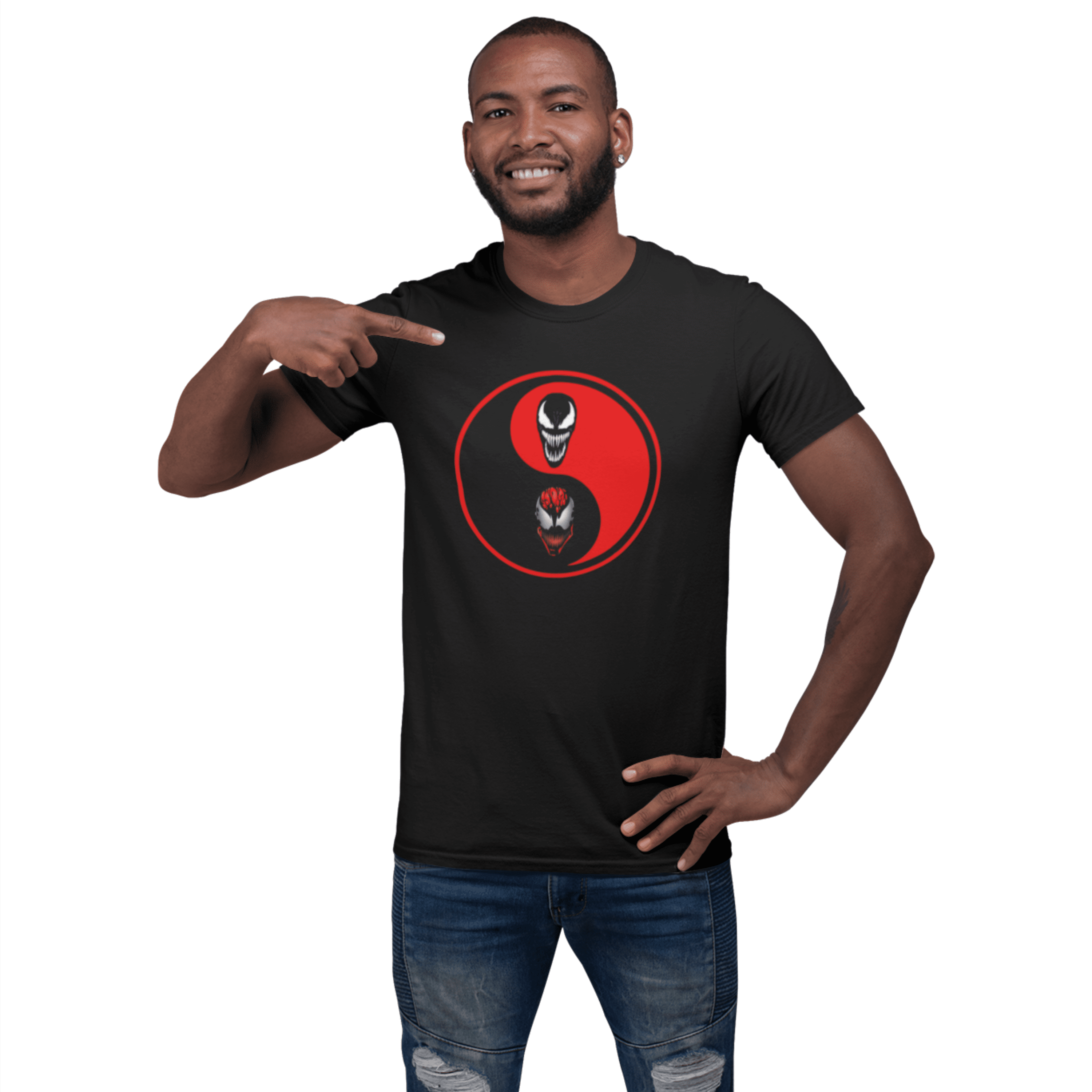 "Carnage Venom Yin-Yang" Original T-Shirt design by Impressive Inks ...