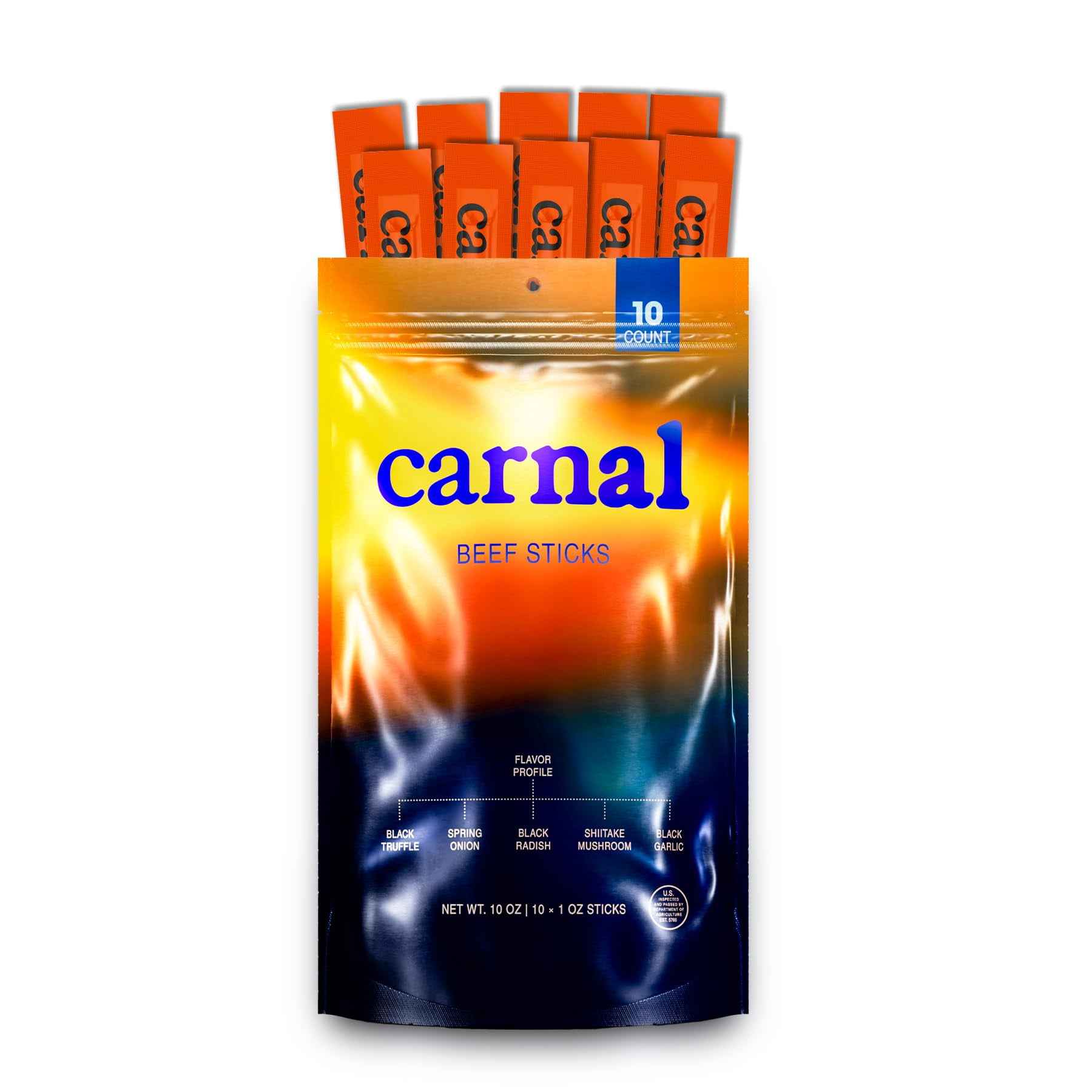 Carnal Luxury Beef Sticks BCF26 - Black Truffle & Black Garlic Gourmet ...