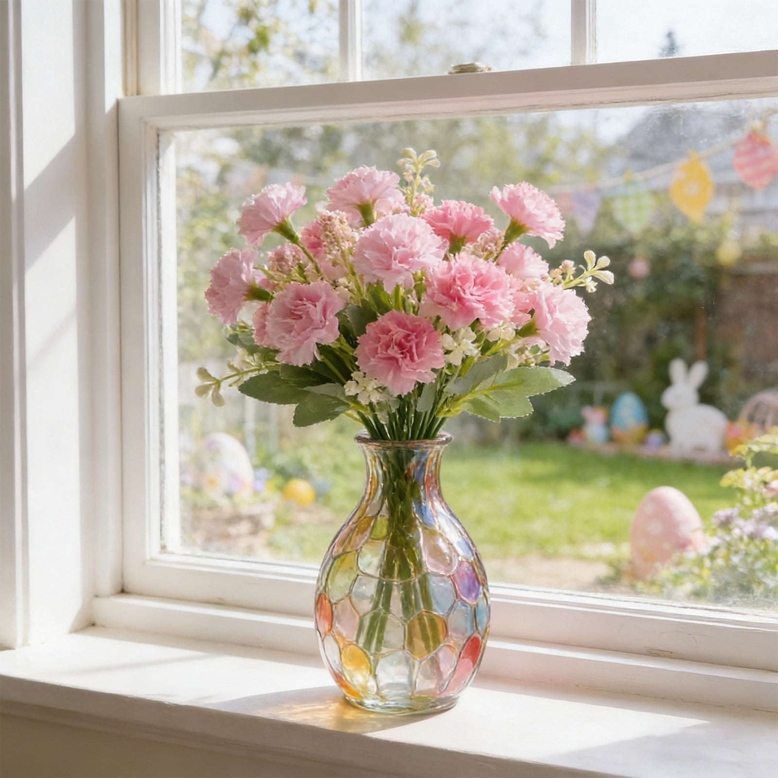 Carnation Artificial Flowers Wedding Decorations Living Room Ornaments ...
