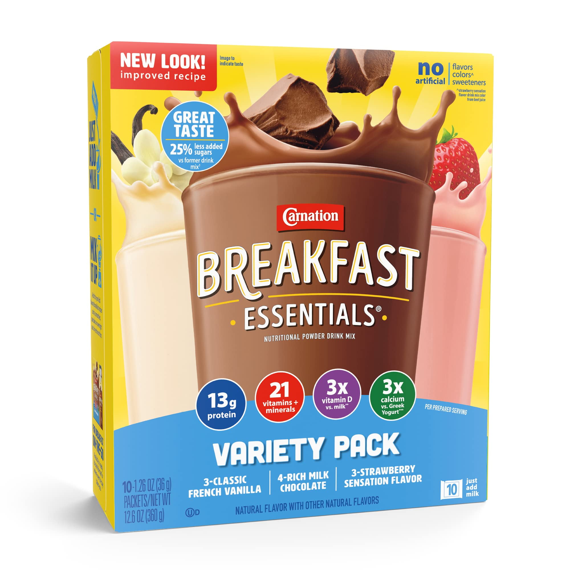 Carnation Breakfast Essentials Complete IFF17 Nutritional Drink Rich ...