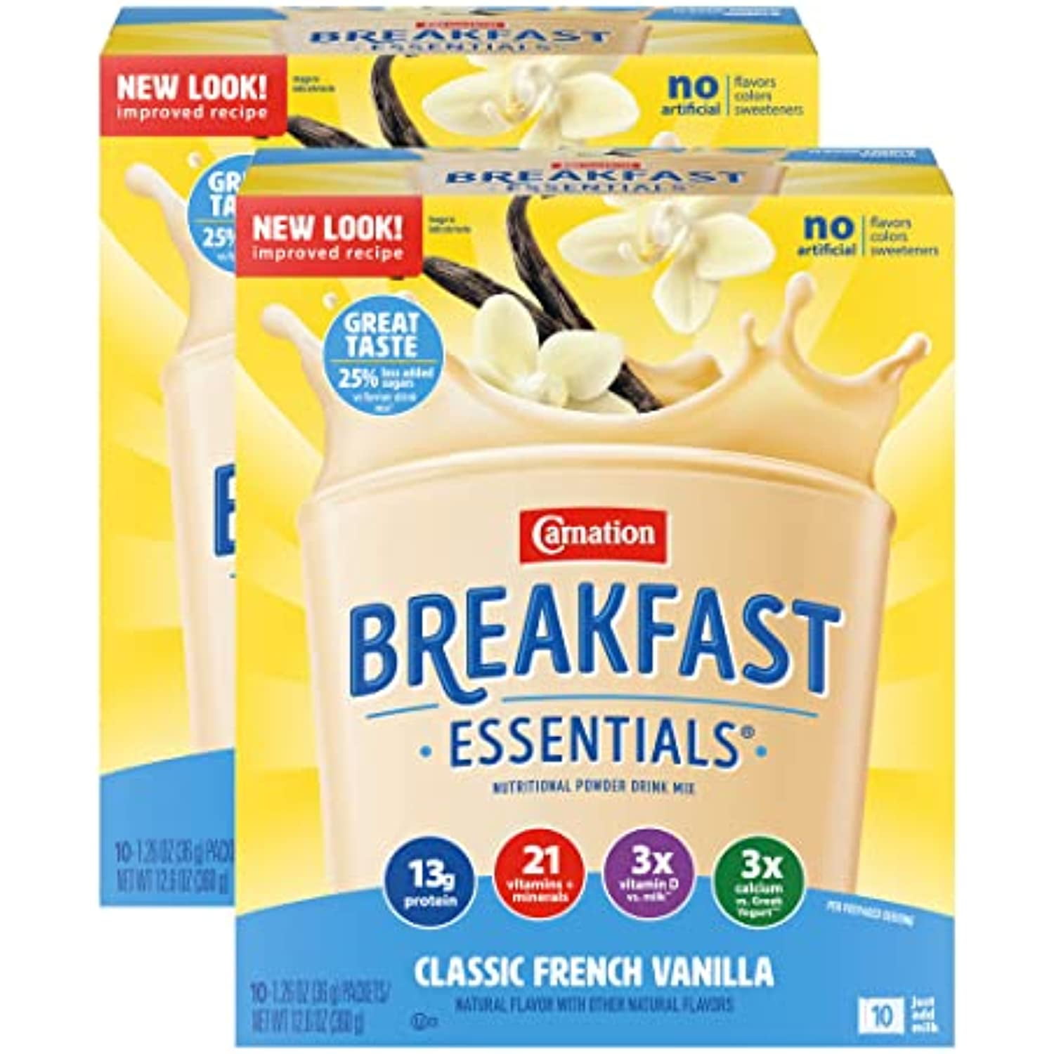 Carnation Breakfast Essentials Complete Nutritional Drink, Classic ...