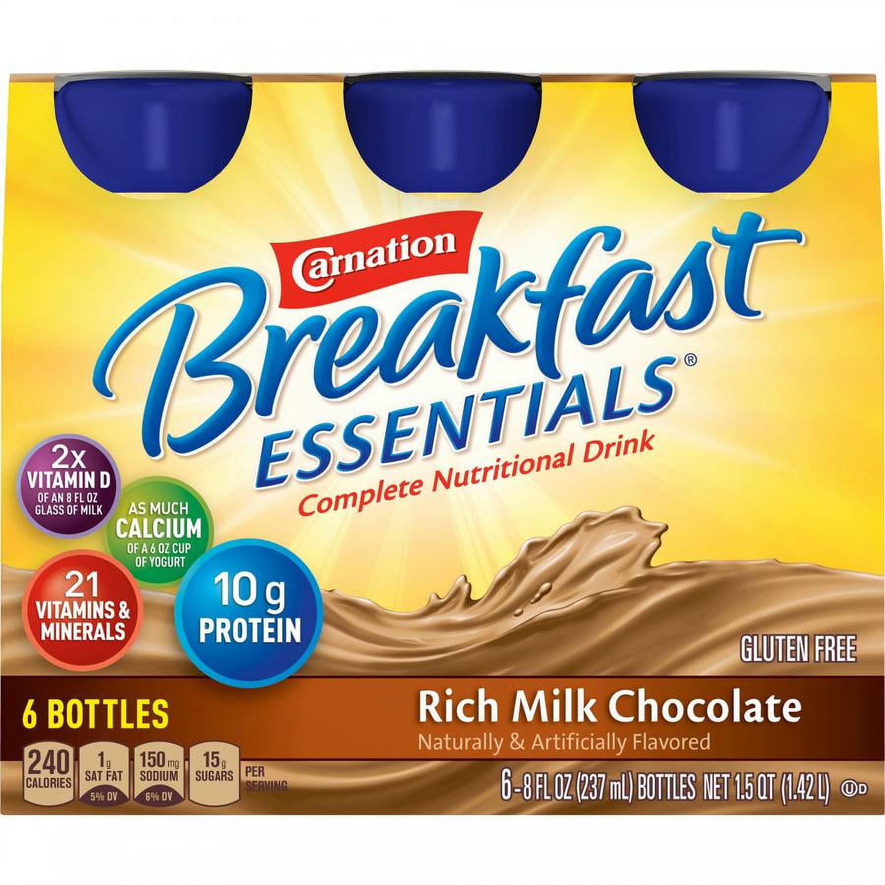 Carnation Breakfast Essentials Nutrition Shake, Protein Rich Milk ...