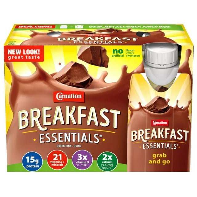 Carnation Breakfast Essentials High Protein Ready to Drink (Pack of 3 ...