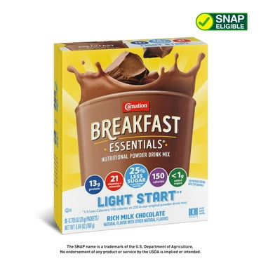 Carnation Breakfast Essentials Variety Pack, Powder Drink Mix, 10 ...