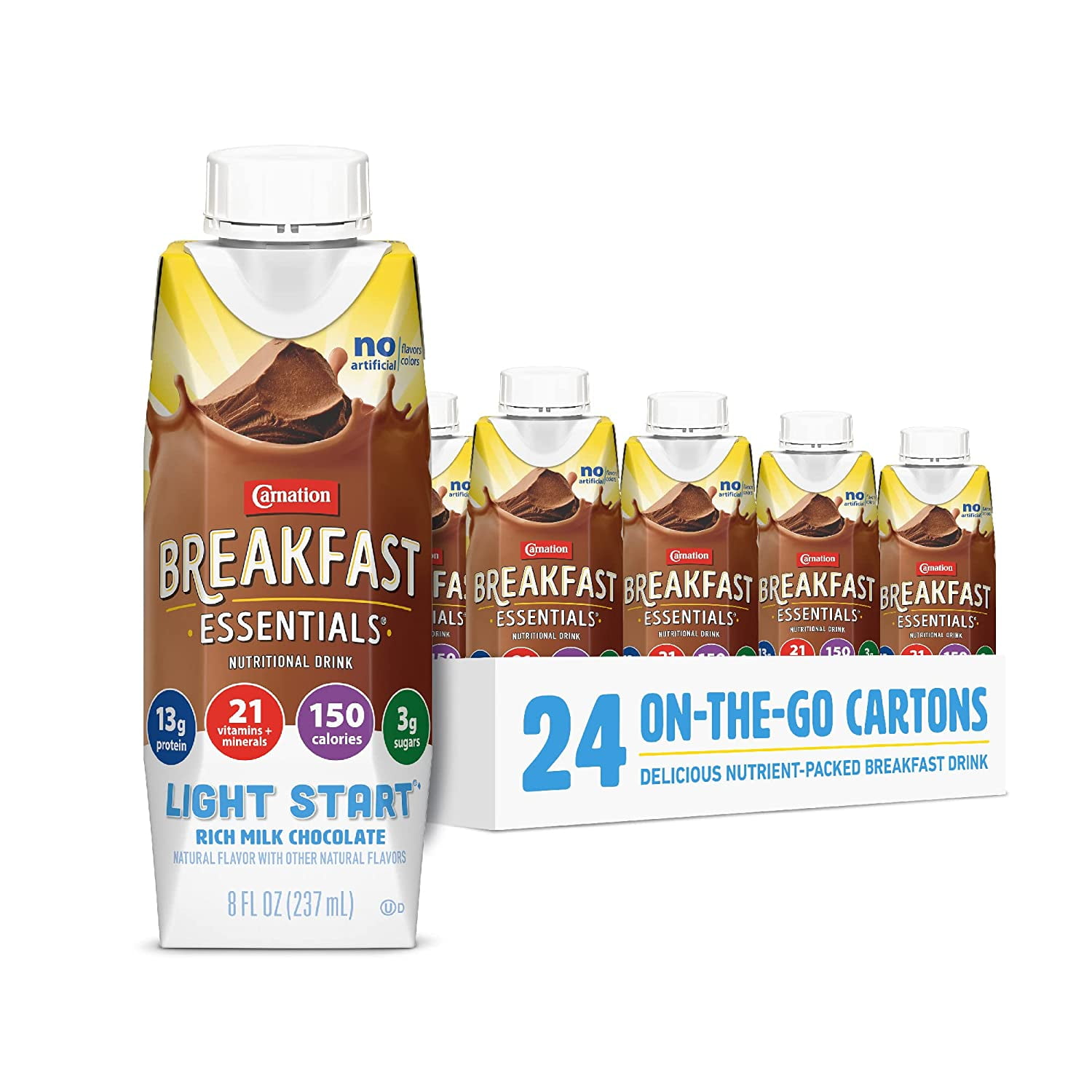 Carnation Breakfast EssentialsLight Start Ready-to-Drink, Rich Milk ...