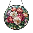 Carnation Flower Stained Glass Suncatcher – Floral Decorative Window ...