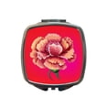 Carnation Flower Watercolor Travel Makeup Handbag Purse Small Pocket ...