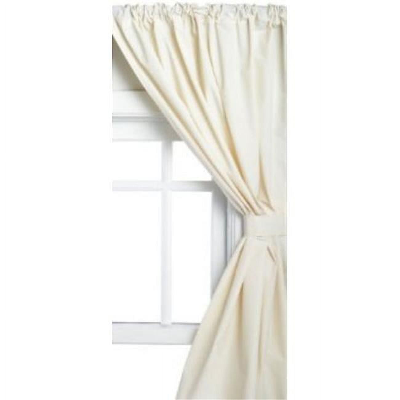 Carnation Home Fashions Vinyl Window Curtain - Bone 45x36" - Walmart.com