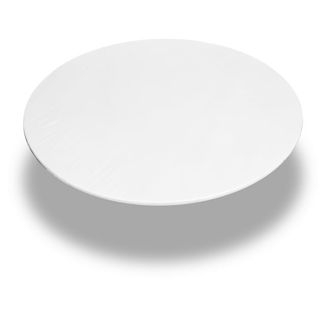 Carnation Home Fashions White 48 Inch Round Fitted Vinyl Tablecloth ...