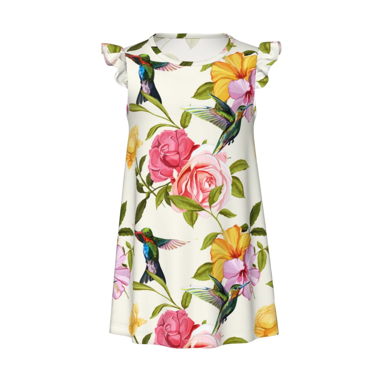 Carnation Hummingbird Girls Nightgowns, Pajamas for Girls, Soft Flutter ...