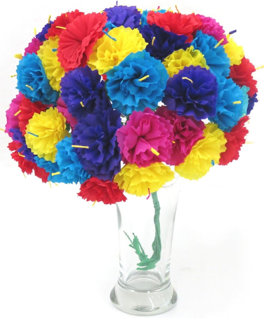 Carnation Mexican Paper Flower Bouquet - Walmart.com