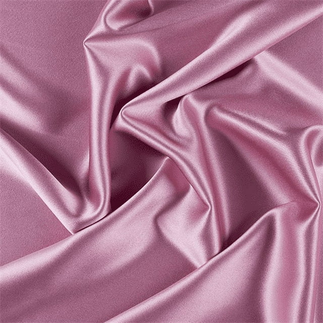 Carnation Pink Silk Crepe Back Satin Fabric By The Yard