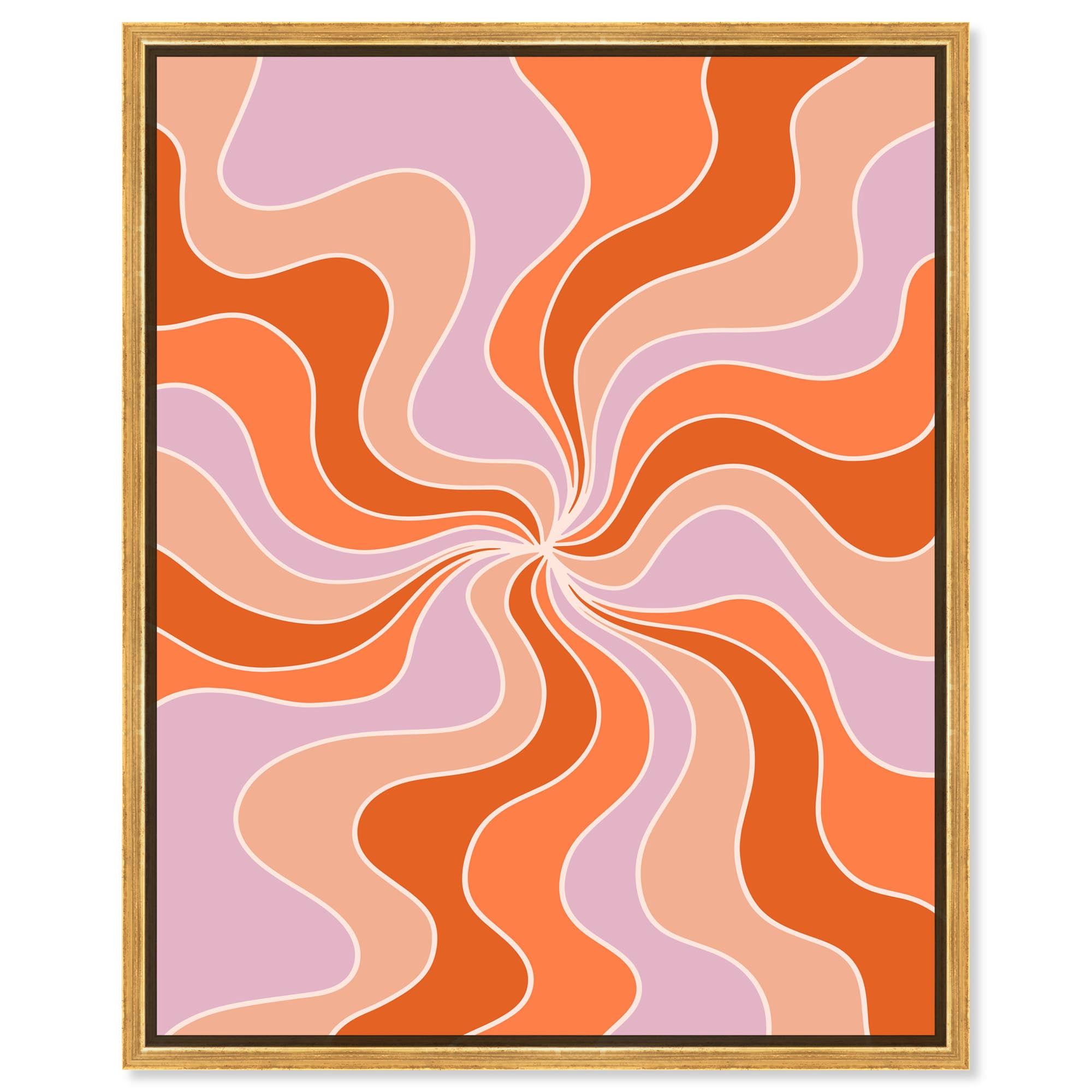 Carnaval Retro Curves II Canvas Trendy Retro Posters by Art Remedy ...