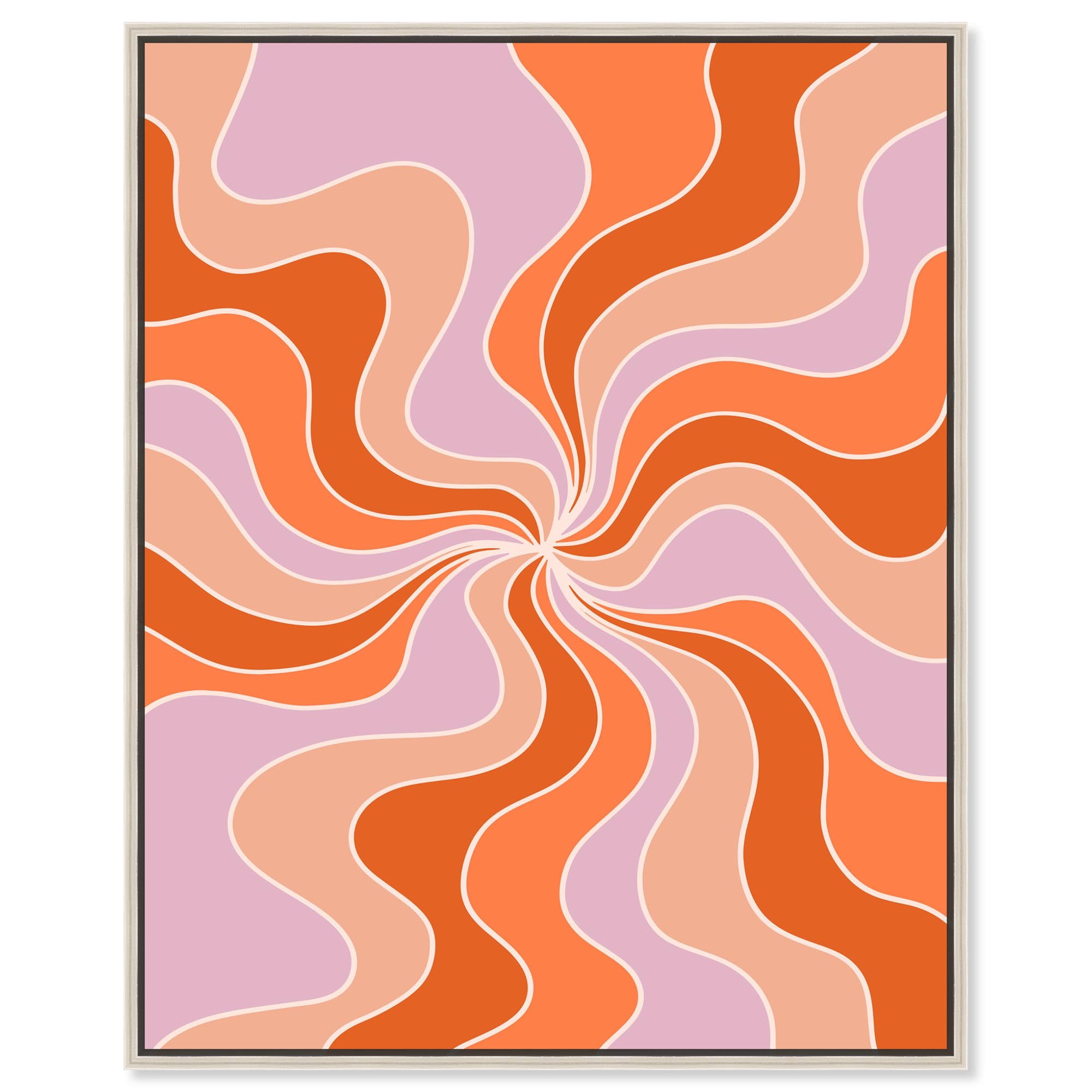 Carnaval Retro Curves II Canvas Trendy Retro Posters by Art Remedy ...
