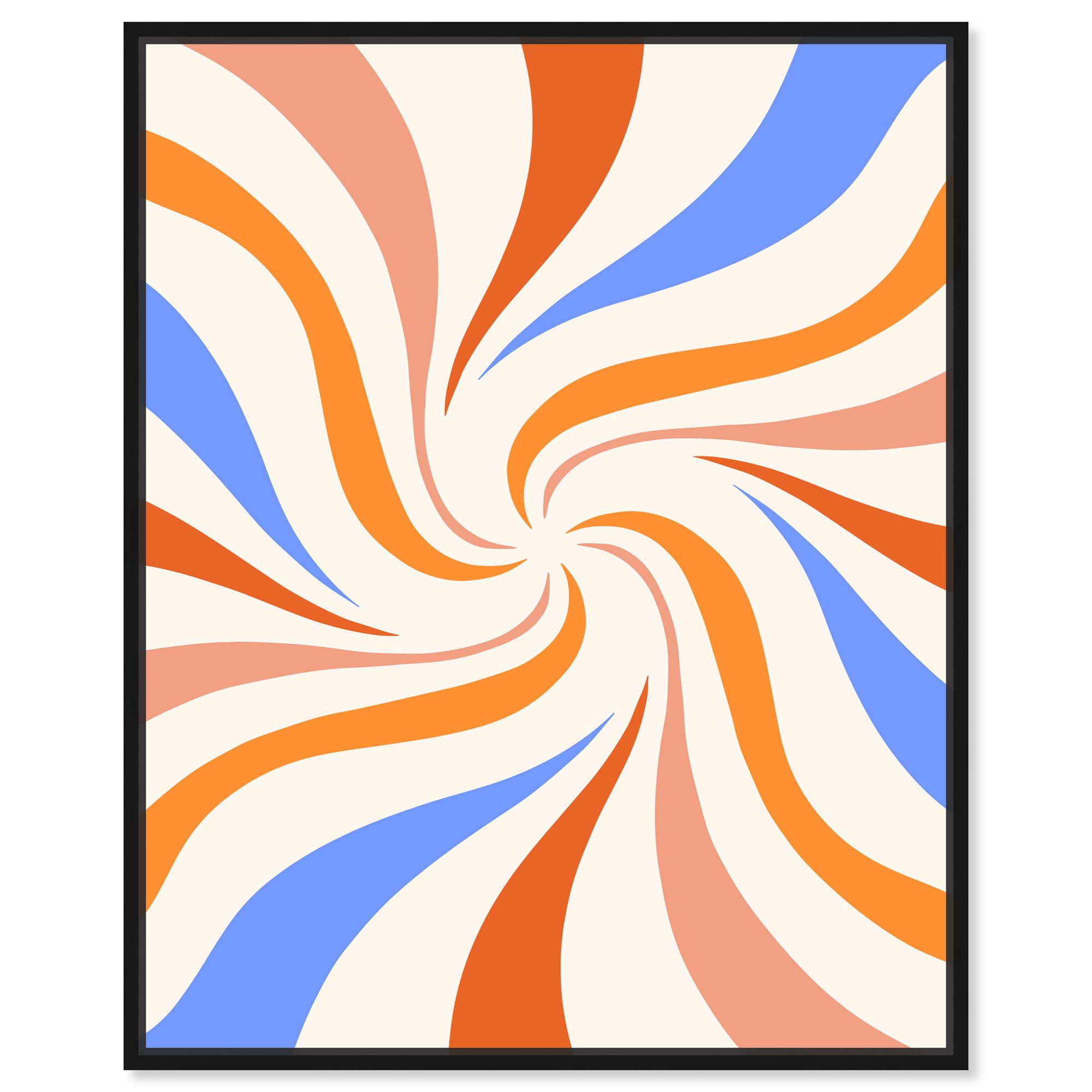 Carnaval Retro I Canvas Trendy Retro Posters by Art Remedy, Black Frame ...