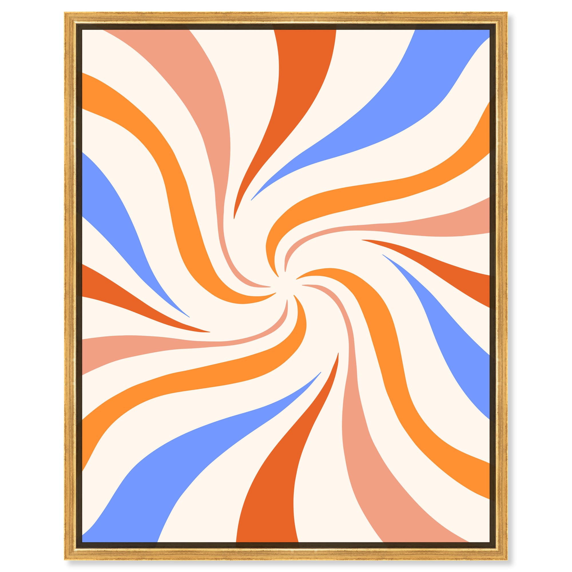 Carnaval Retro I Canvas Trendy Retro Posters by Art Remedy, Gold Frame ...