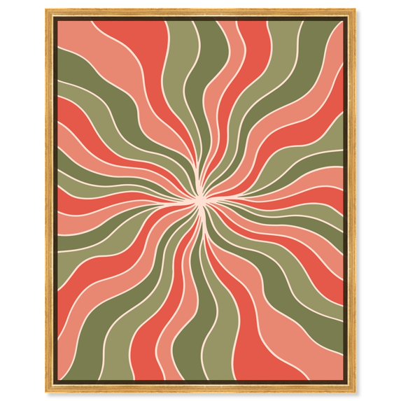 Carnaval Retro II Canvas Trendy Retro Posters by Art Remedy, Gold Frame ...