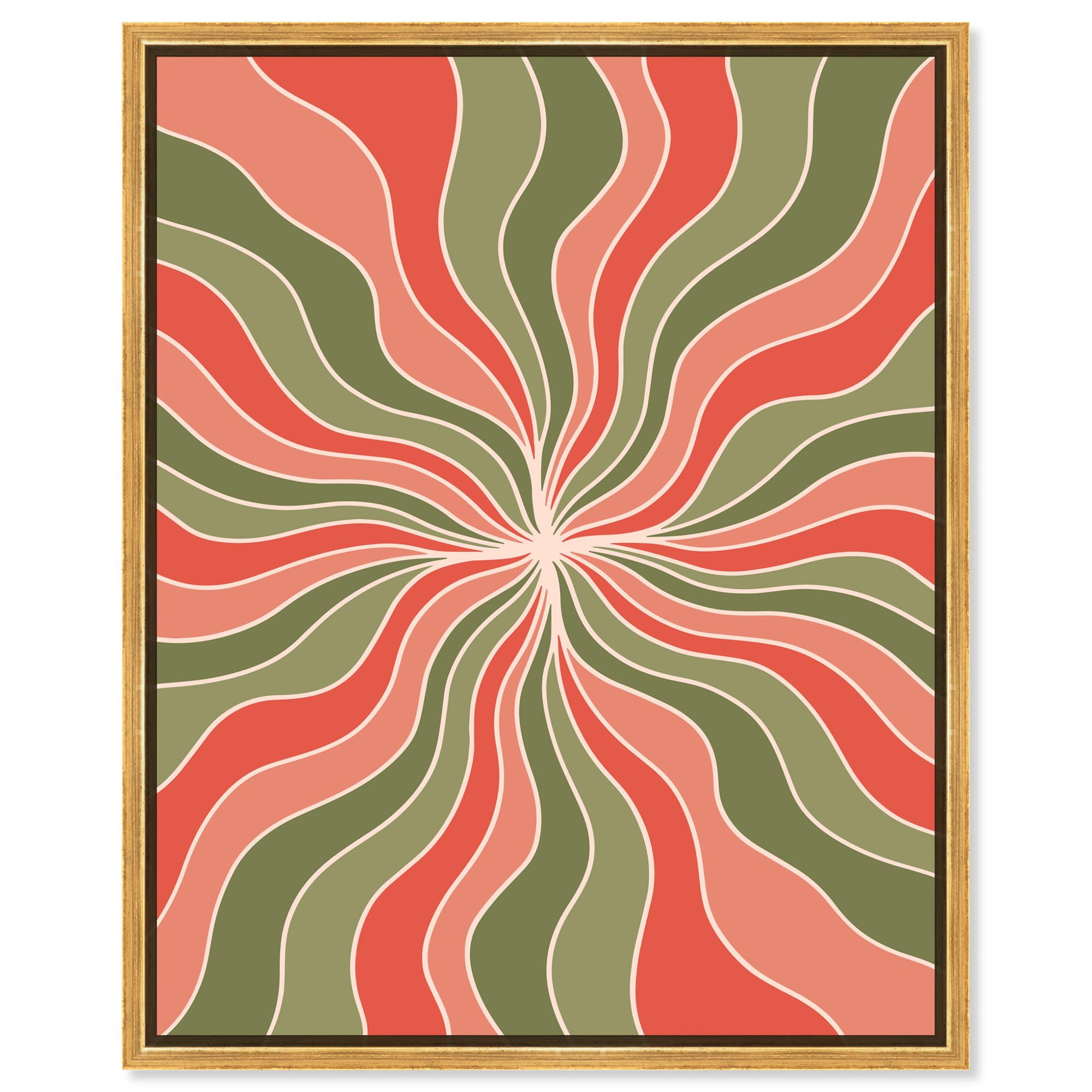 Carnaval Retro II Canvas Trendy Retro Posters by Art Remedy, Gold Frame ...
