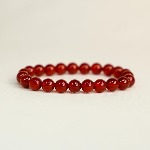 Carnelian Bracelet | Stone Beads Bracelet | Focus on Heart Chakra ...