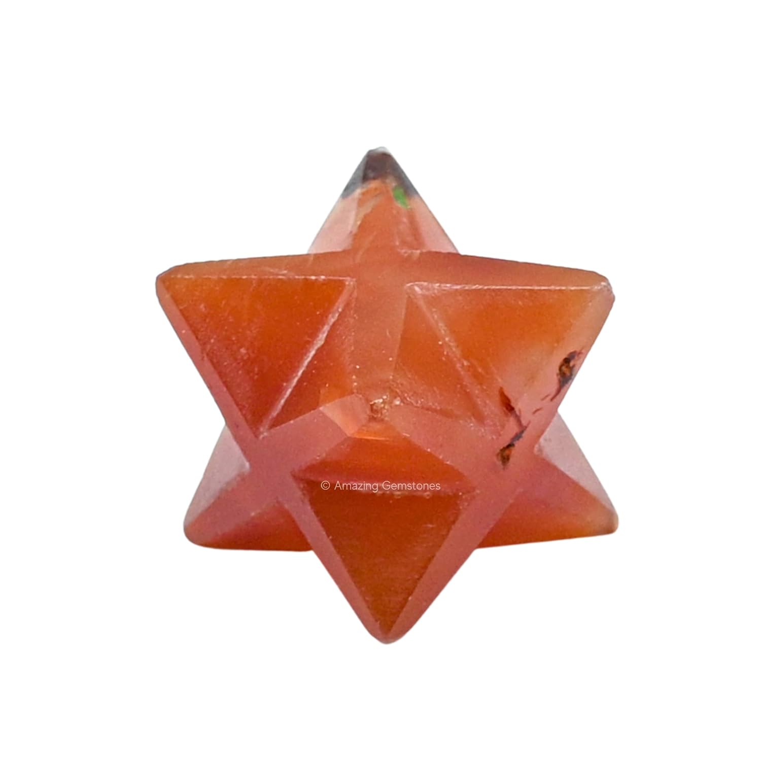 Carnelian Merkaba Crystal - 0.75 Inches Metaphysical Merkaba Star for ...