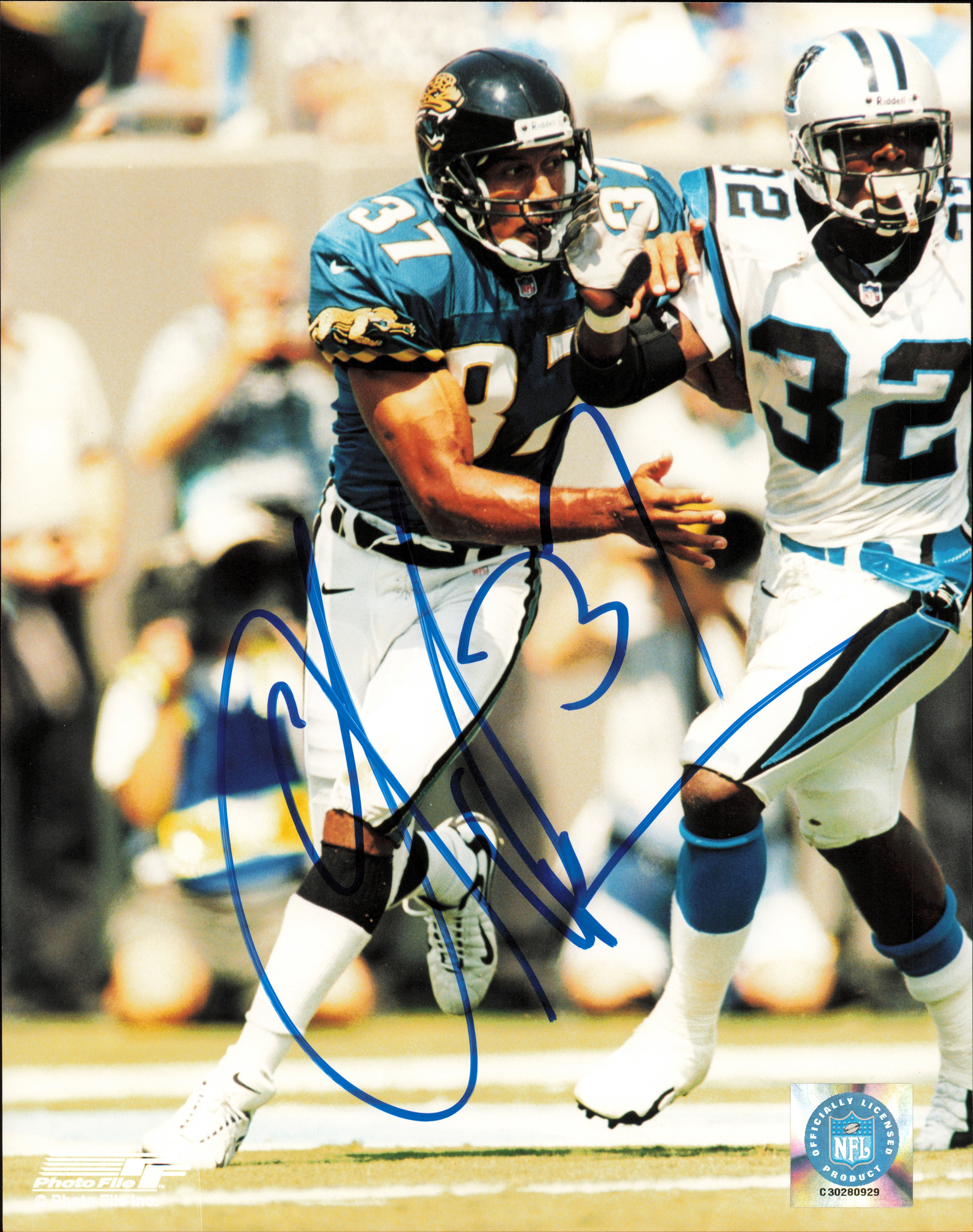 Carnell Lake Autographed 8x10 Photo Jacksonville Jaguars SKU #257303 ...