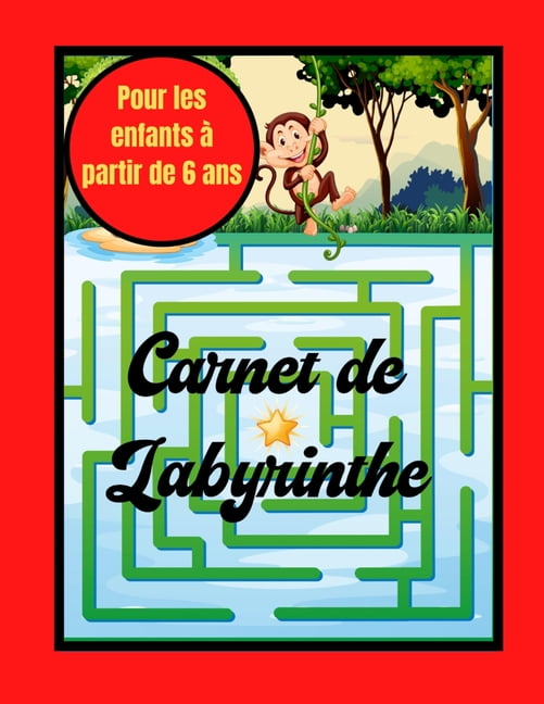 Carnet de labyrinthe pour enfant : Carnet de labyrinthe pour enfant à ...