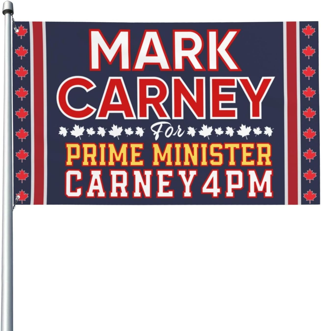 Carney 2025 Pm Flag 2x3 Banner Mark-Carney For Prime Minister Tapestry ...
