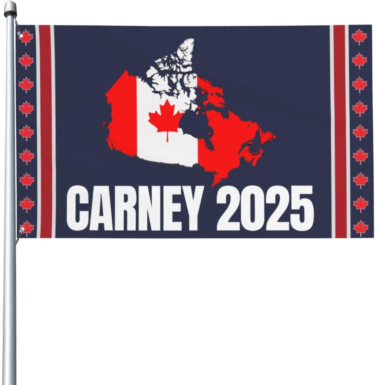 Carney 2025 Pm Flag 3x5 Banner Mark-Carney For Prime Minister Tapestry ...