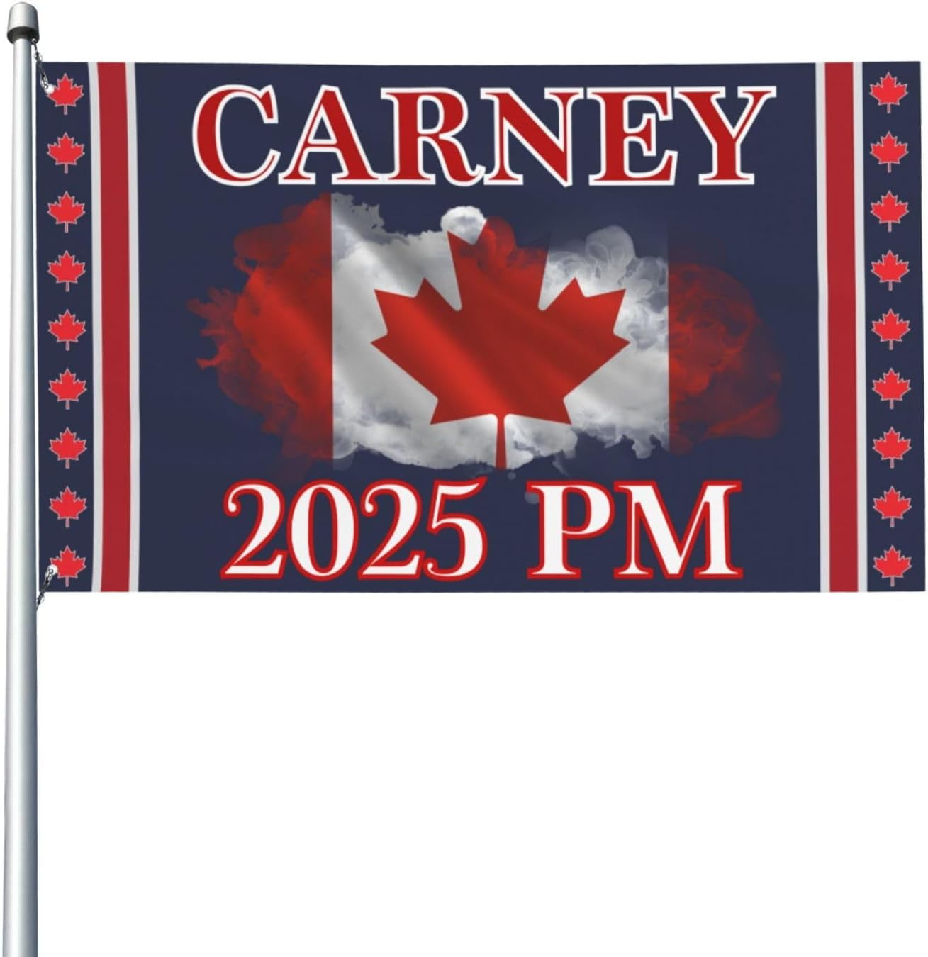 Carney 2025 Pm Flag 3x5 Banner Mark-Carney For Prime Minister Tapestry ...