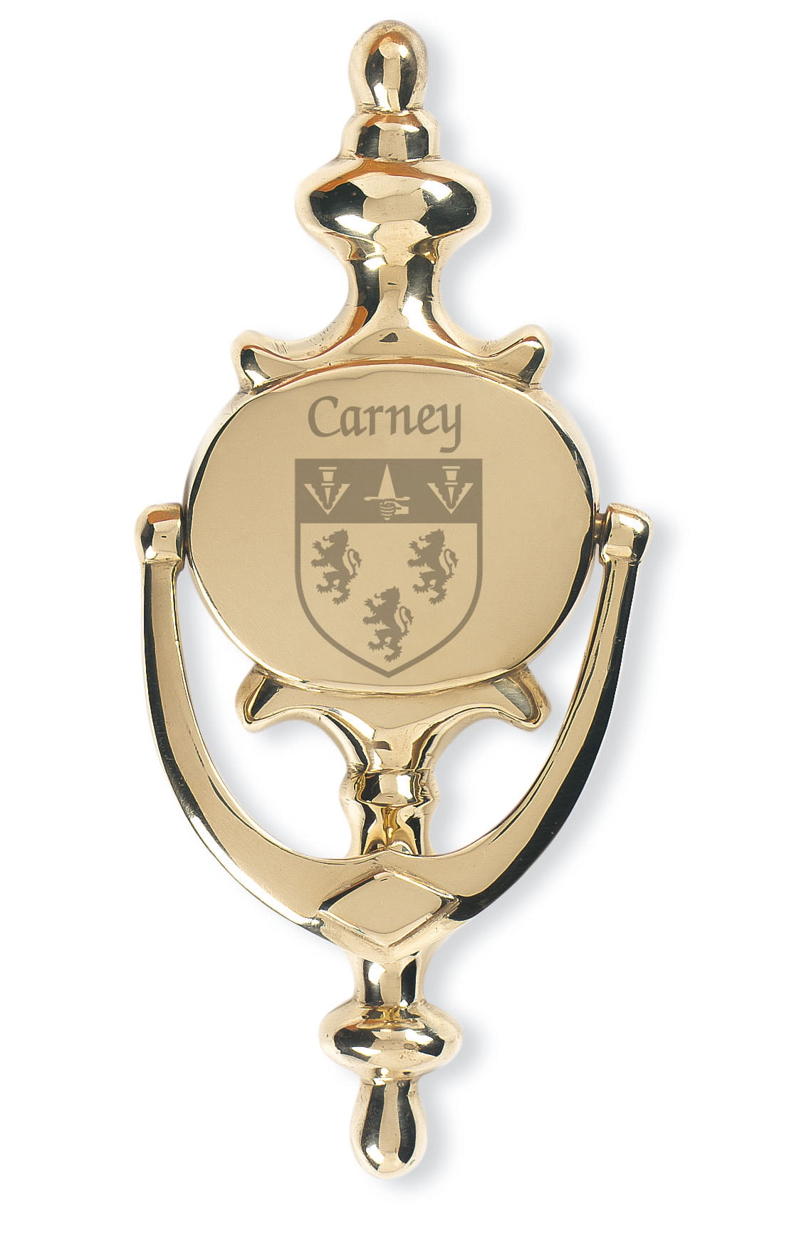 Carney Irish Coat of Arms Brass Door Knocker - Walmart.com