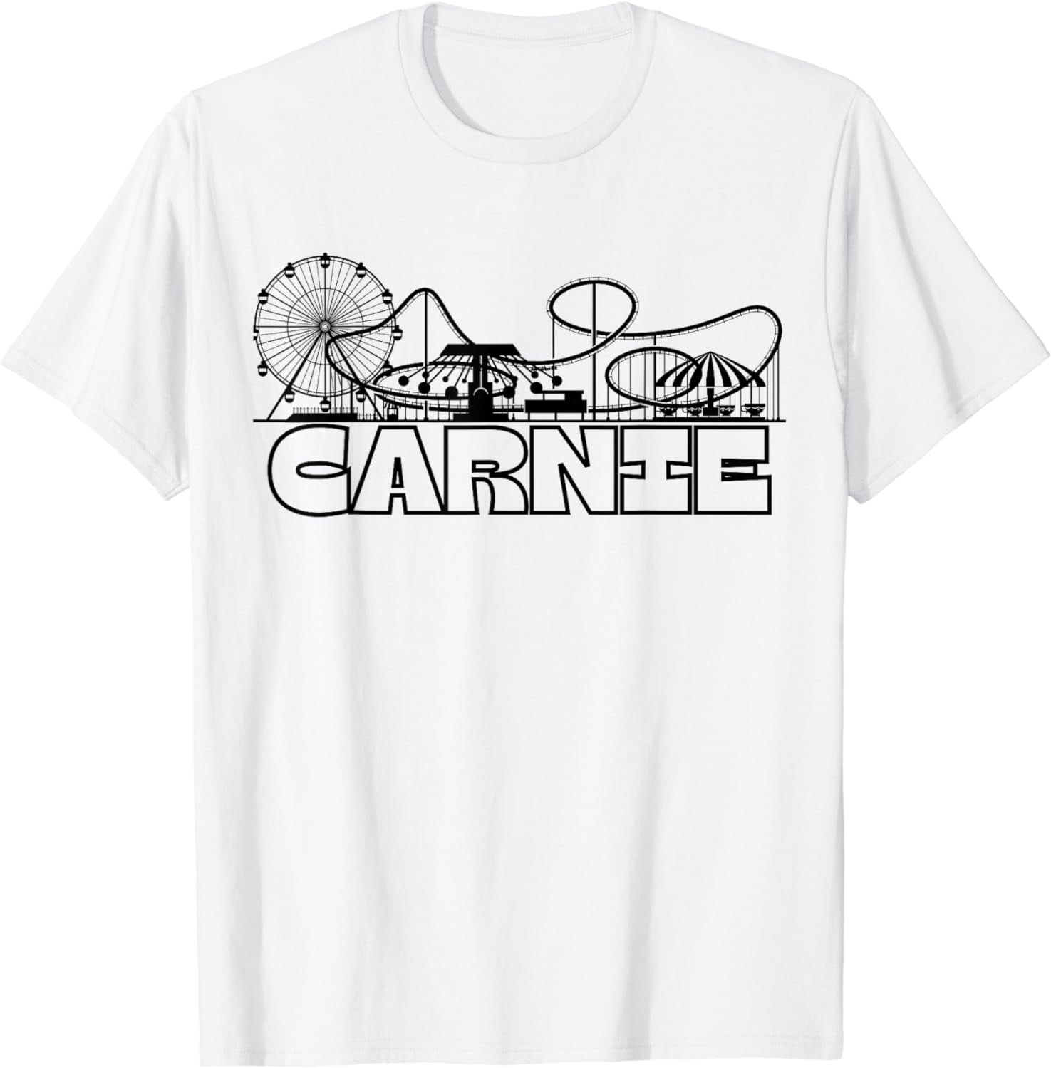 Carnie Carnival Amusement Park Theme Park T-Shirt - Walmart.com