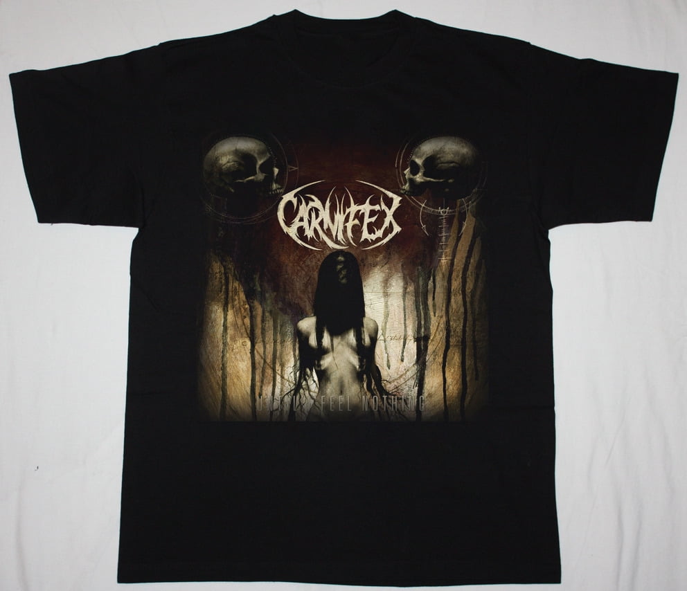 Carnifex Until I Feel Nothing T-Shirt Short Sleeve Cotton Black S to ...