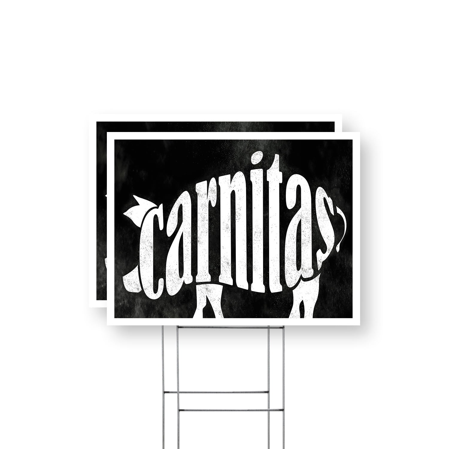 Carnitas Yard Sign 2 Pack of 18 Inch x 24 Inch Single Sided ...