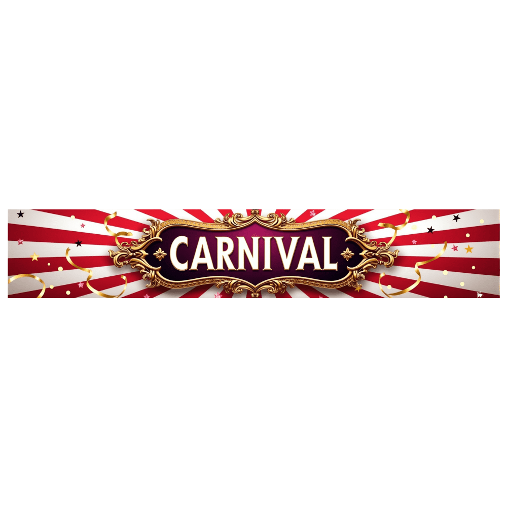 Carnival Backdrop Stars Stripes Banner Decoration Party Supplies ...