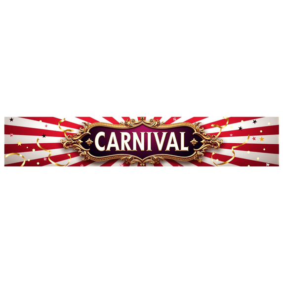 Carnival Backdrop Stars Stripes Banner Decoration Party Supplies ...