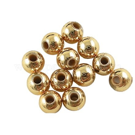 Carnival Celebrations Golden Tone Plating Mardi Gras Acrylic Round ...