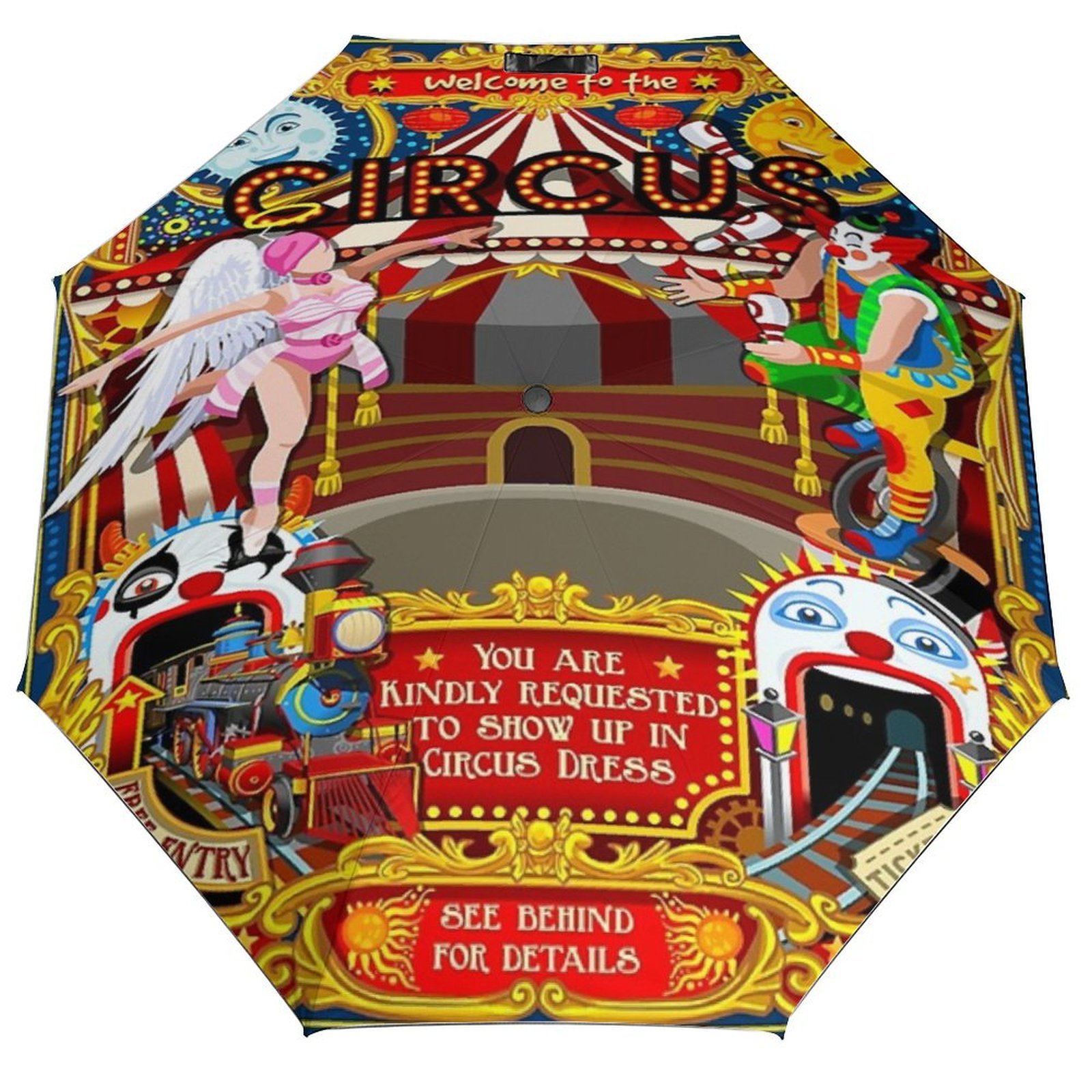 Carnival Circus Amusement Family Theme Park Rain Umbrella Sun ...